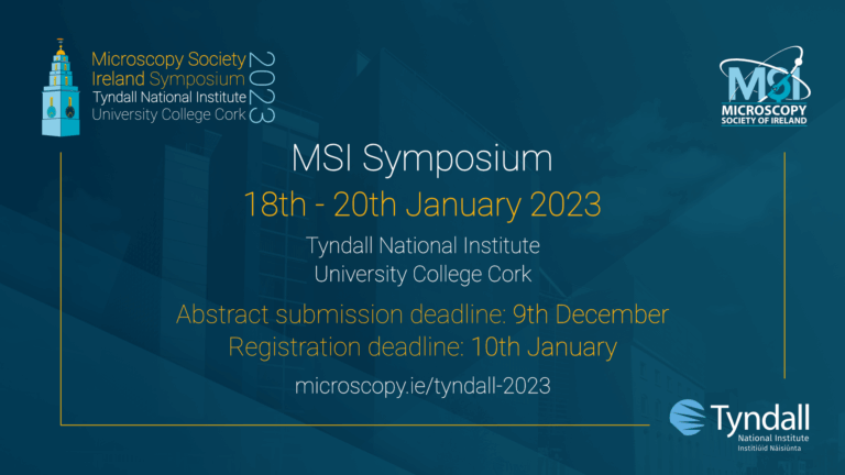 MSI Symposium 2023 Tyndall, UCC – MSI